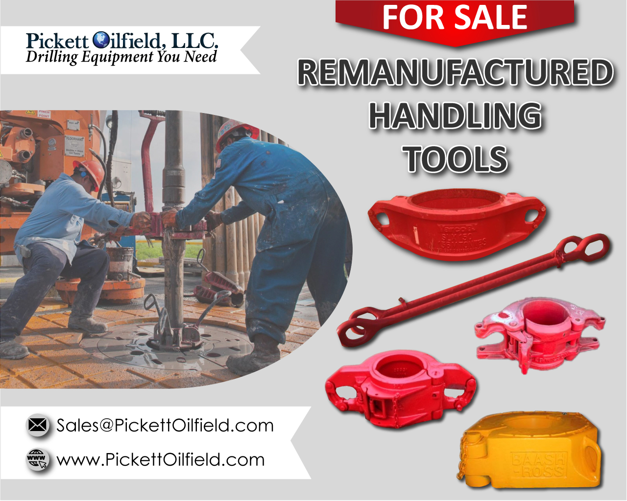 Remanufactured Handling Tools - Pickett Oilfield, LLC